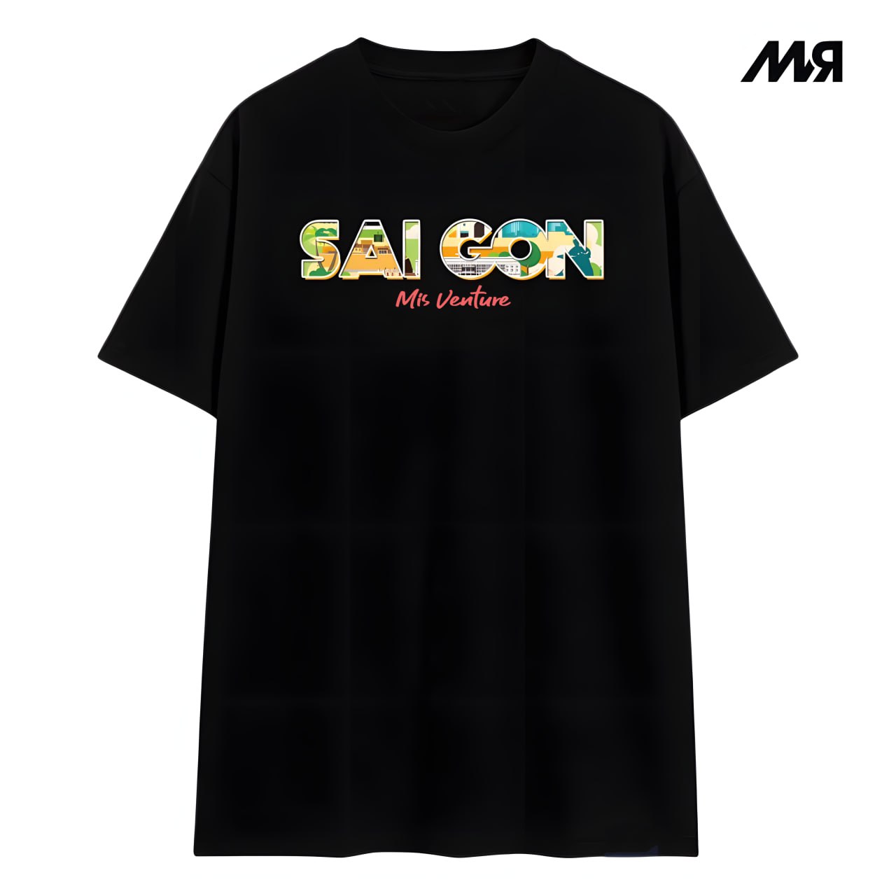 Áo thun unisex MVR hơn 63 tỉnh thành - SÀI GÒN - SG ver 1 - Đen/ Trắng ...