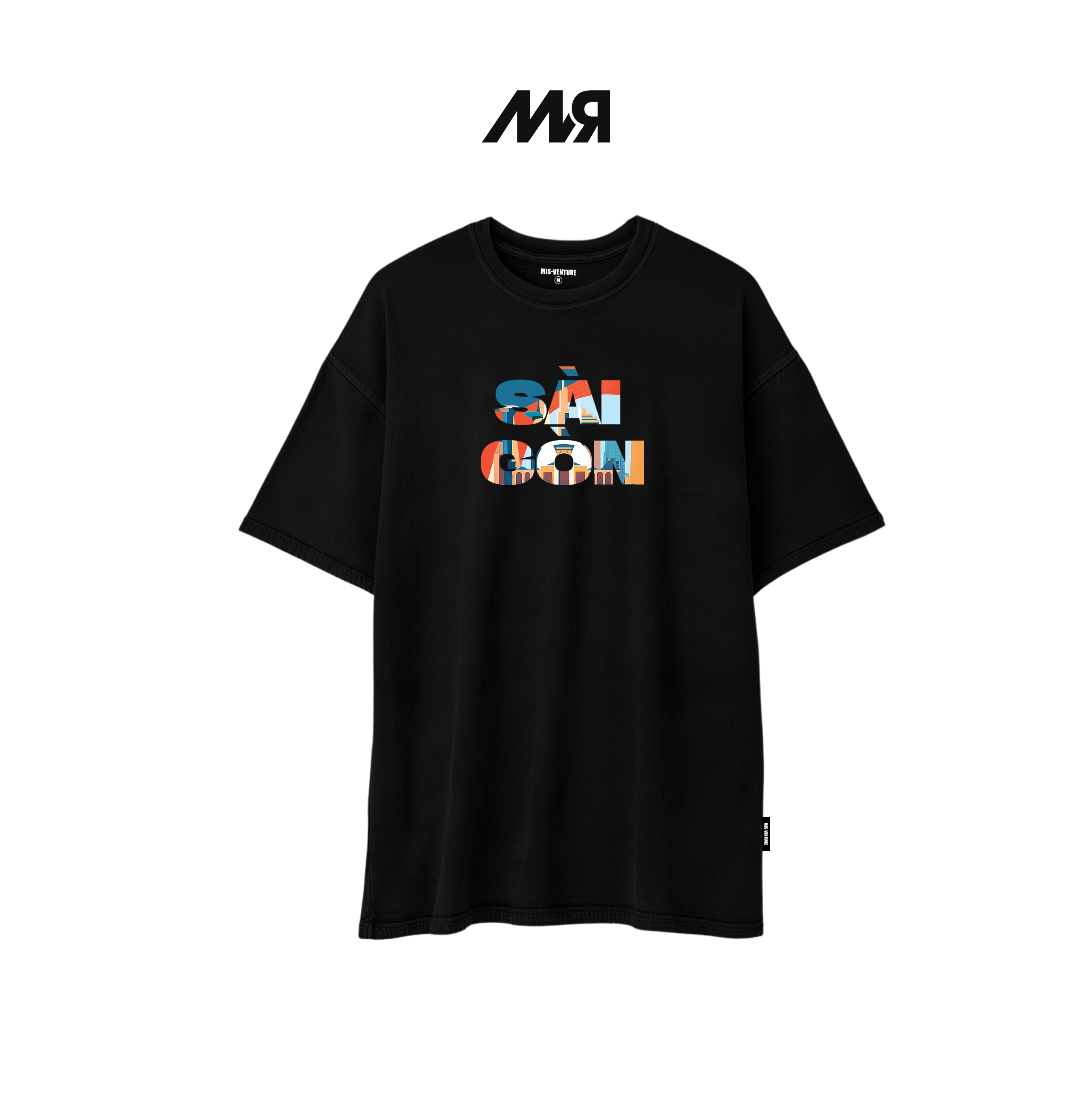 MVR ÁO THUN HƠN 63 TỈNH THÀNH - SÀI GÒN VER 5 - SG5 - ĐEN/ TRẮNG – MVR VN